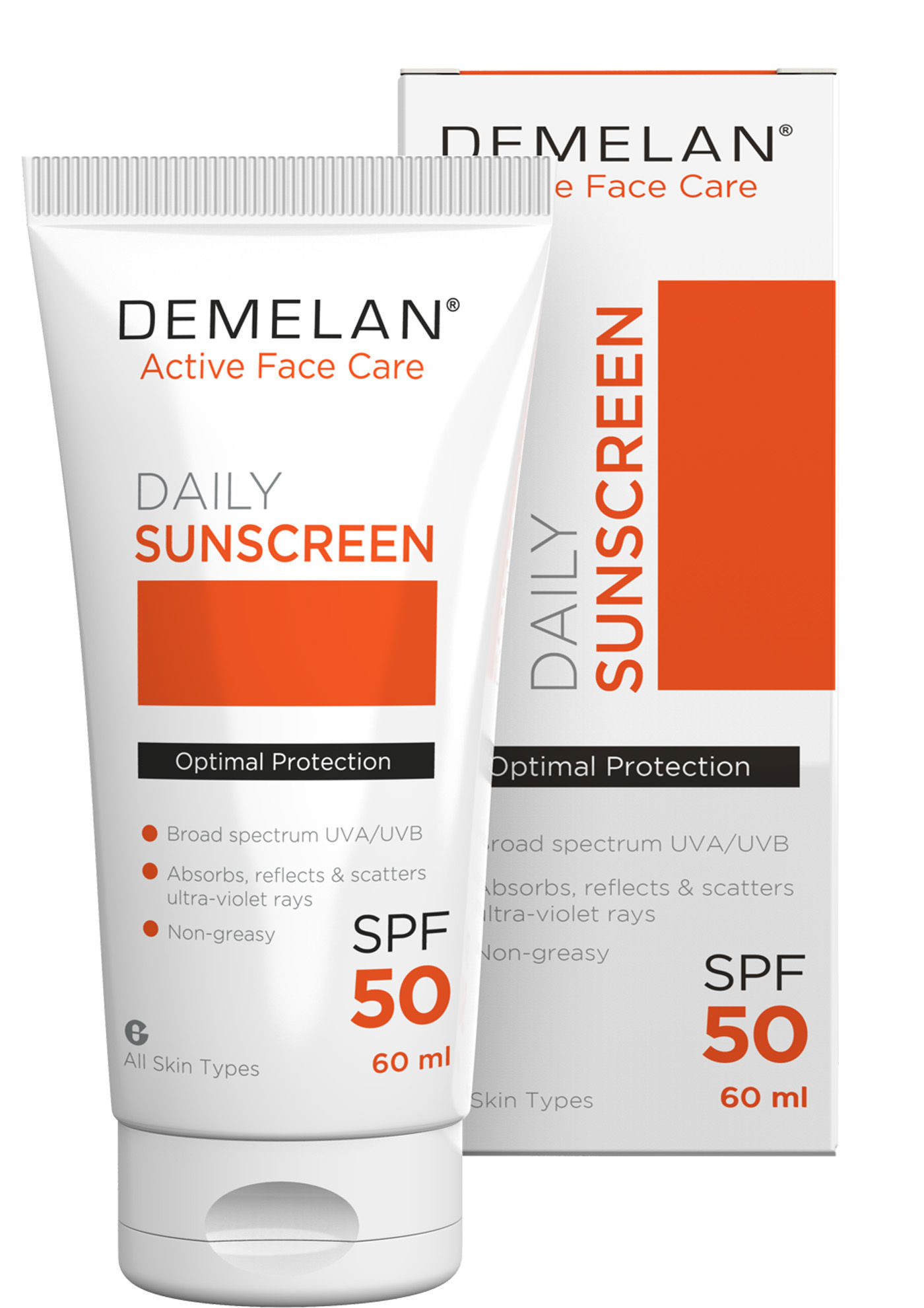 Pharmacy Direct. Demelan Daily Sunscreen Lotion SPF50 60ml