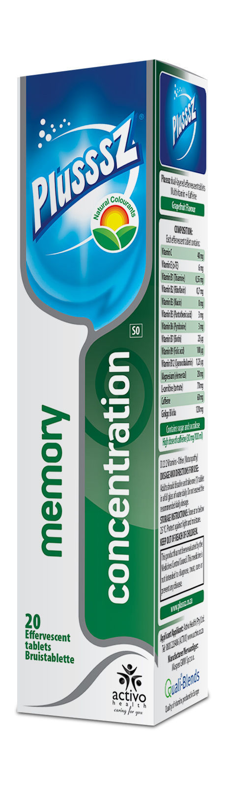Pharmacy Direct. Plusssz Memory Concentration Effervescent Tablets 20's