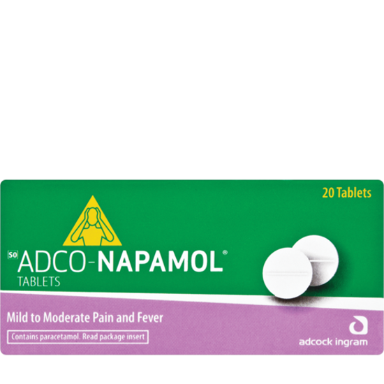 Pharmacy Direct. Adco-Napamol 500mg Tablets 20's